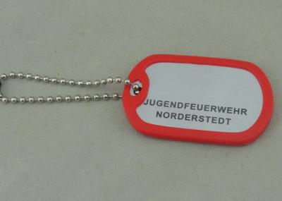 China Laser Engraved Personalized Police Dog Tags , Die Stamped Pet Tag And Nickel Plating for sale