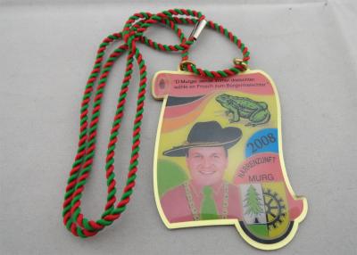 China Brass / Copper / Stainless Steel / Aluminum Narrenzunft Murg Carnival Medal with Two Color Cord for sale
