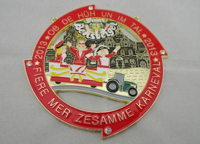China Custom Fiere Die Cast, Die Struck, Stamped Mer Zesamme Karneval medal by Two Tones Plating for sale