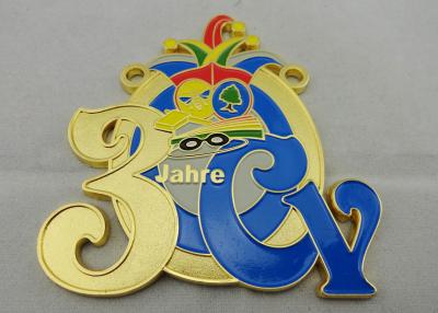 China 2D or 3D CY Carnival Medal by Zinc alloy with Soft Enamel, Gold Plating, Flat Back Side for sale