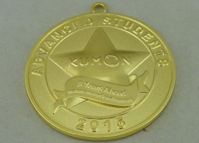 China 3D Die Casting Medals Zinc Alloy Material With Gold Plating 50 mm for sale
