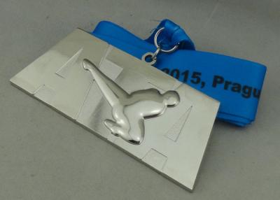 China OEM ODM Karate Medals Zinc Alloy Material With Silver Plating Professional for sale