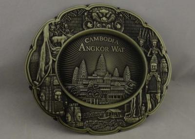 China Holiday Antique Brass Souvenir Badges 3D Zinc Alloy Material 5.0 Inch for sale