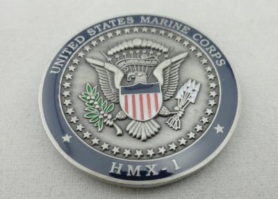 China 3D Die Cast, Die Struck, Stamped Helicopter Coin, Personalized Coins with Antique Silver Plating for sale