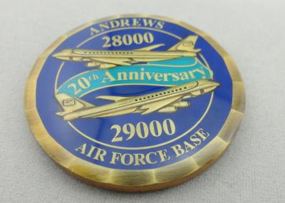 China 3D Metal Copper / Zinc Alloy / Pewter Personalized Air Force One Coin for Awards, with Laser Engraved for sale