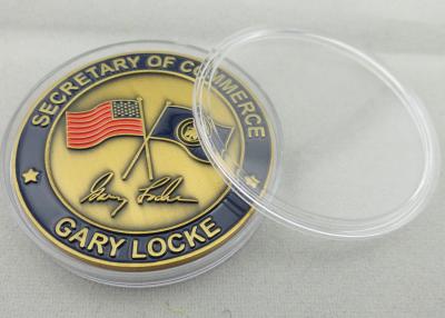 China 2D or 3D Antique Gold Plating Gary Locke Personalized Coins for Awards, Souvenir, Military for sale