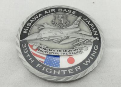 China Brass / Zinc Alloy / Pewter Personalized Coins / Air Force Coin with Antique Nickel Plating for sale