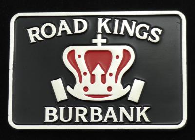 China Iron / Brass / Zinc Alloy Road Kings Badge with Misty Nickel Plating, Soft Magnet On Back Side for sale