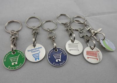 China Soft Enamel Zinc Alloy, Aluminum, Iron Trolley Coin with Nickel Plating, Flat or Double Back for sale