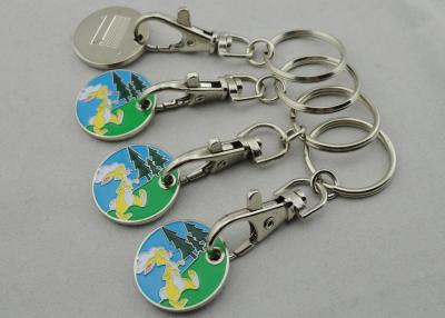 China Zinc Alloy, Aluminum, Iron Rabbit Trolley Coin with Key Chain, One Euro Coin for sale