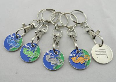 China Iron, Zinc Alloy, Aluminum Custom Seasaw Trolley Coin with Soft and Key Chain Attached for sale