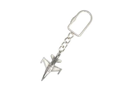 China Zinc Alloy Die Casting Full 3D Promotional Keychain, F-15 Key Chain with Customized Logo for sale