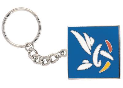 China Personalized Copper Stamping Key Chain, Nickel Plating Promotional Keychains With Logo for sale