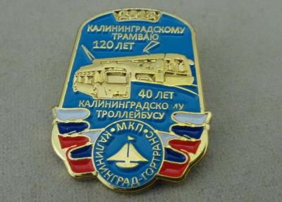 China Die Stamped Soft Enamel Military Pin , Zinc Alloy Material Badge for sale
