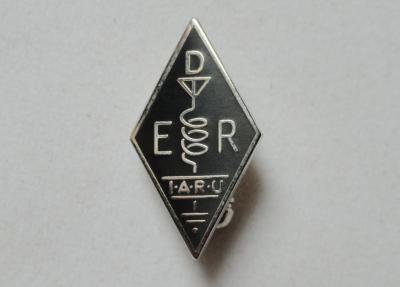 China Promotional Gift EDR Pewter, Aluminum, Brass Nickel Plated Hard Enamel Pin with Brooch for sale