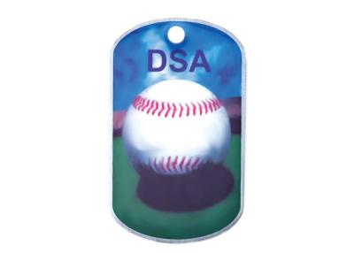 China Promotional Gift DAS Offset Printing Personalised Dog ID Tags, Aluminum with Metal Ball Chain for sale