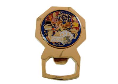 China Zinc Alloy Games People Play Metal Bottle Opener With Removable Part, Gold Plating For Promotional Gift, Club for sale