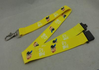 China Heat Transfer Polyester Lanyards With D Hook Double Sides Printing for sale