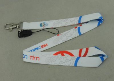 China Promotional Satin Sublimation Lanyards Mobile Straps Two Sides Printing for sale
