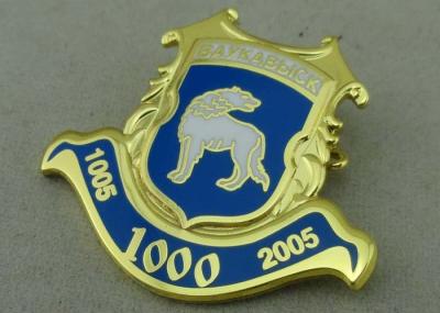 China Small Safety Colorful Hard Enamel Pin , 2 mm Thickness Silver Plating for sale