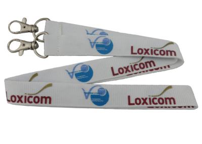 China Double Side Printing Loxicom Silk Screen Printing Promotional Lanyards For Sport Meeting for sale