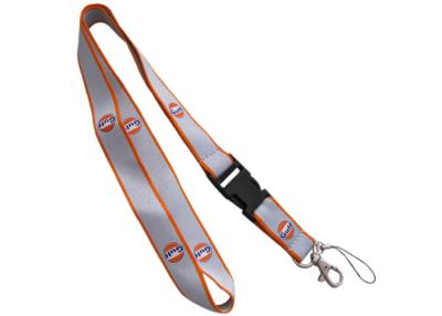 China Polyester, Nylon, Silicone, Satin Gulf Silk Screen Printing Promotional Lanyards With Safety Break Away Clip for sale