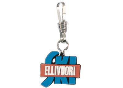 China Customized Silicon, Soft Pvc Zipper Puller With Metal Ball Chain, 2D for sale