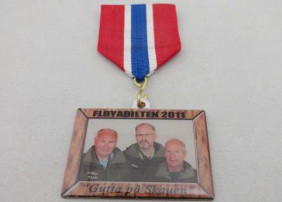 China Offset Printing Brass / Zinc Alloy / Pewter Custom 2D or 3D Awards Medals Without Plating for sale