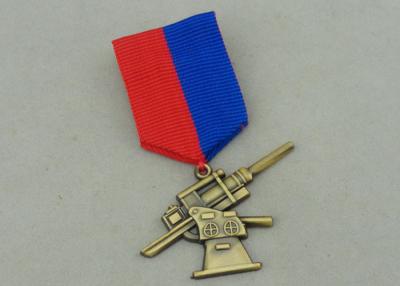 China Antique Gold Awards Medals , Zinc Alloy Die Casting Military 3D Awards Medal for sale