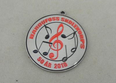 China Die Stamped Synthetic Enamel Medal Nickel Brass Award Medals For Music Club for sale