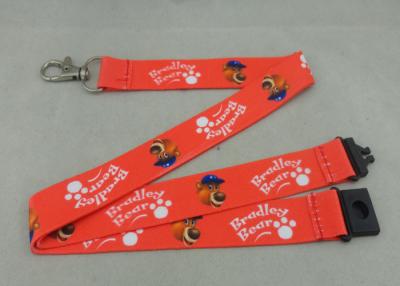 China Heat Transfer Promotional Lanyards Shot Straps Red Printed Lanyards for sale