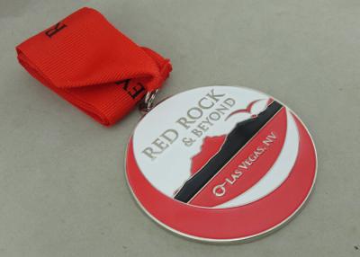 China Customized Red Rock & Beyond Soft Ribbon Medals By Die Casting for sale