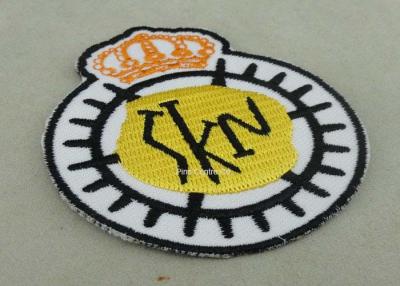 China Customized Embroidered Badge For Business Promotion , Black Merrow Eedge for sale