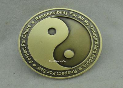 China Die Struck Personalized Coins , Transparent Enamel Brass Material Police Coin for sale
