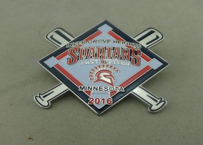 China Full 3D Pewter Soft Enamel Pin 1.25 inch  1.2 mm Antique Nickel Plating for sale
