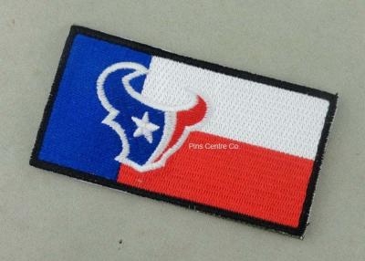 China Heat Cut Custom Embroidery Patches with Hot Melt Adhesive 8 - 100 mm Size for sale