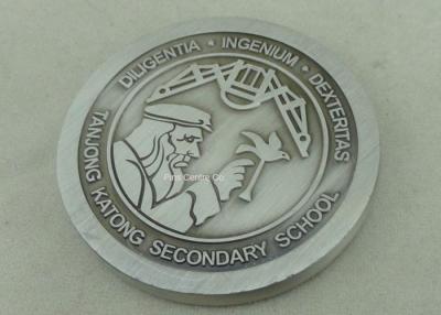 China Mark V Monument Personalized Coins Gold Brass Stamped , Rope Edge Coin for sale