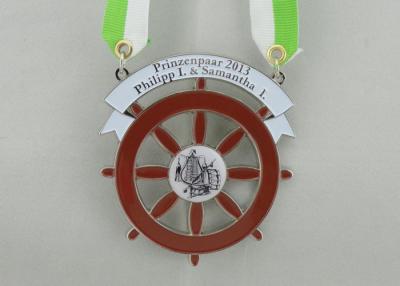 China Colorful Ribbon Medals , Die Casting With Soft Enamel , Nickel Plating For Sports for sale