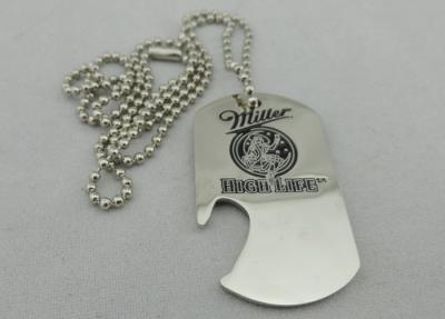 China High Life Miller Personalised Dog Tags For Pets , 2.0mm Flat Stainless Steel Dog Tag for sale