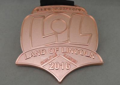 China Die Stamping Skate Awards Die Cast Medals , Zinc Alloy Marathon Medals for sale