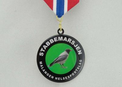China Round Reward Custom Medal Awards With Ribbon , Brass Offset Printing for sale