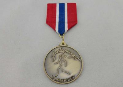 China Hammerfest Custom Awards Medals / 2.0mm Laser Engraved Raised Metal for sale