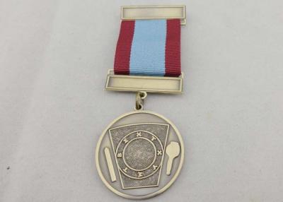 China York Reward Round Custom Medal Awards , Brass Stamped With Enamel for sale
