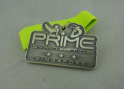 China 3.0 Inch Sports Die Cast Medals Zinc Alloy 3D With Antique Silver Plating for sale