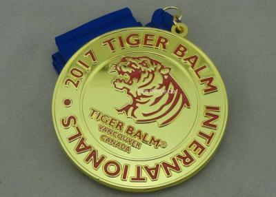China Karate Sports Awards Enamel Medal Custom Judo School Ribbon Medals Die Casting for sale