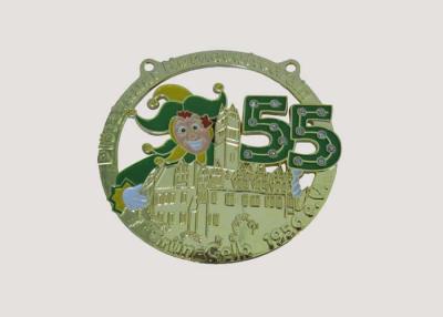 China 3D Gold Plating Die Cast, Die Struck, Stamped Clown Carnival Medal by Two Pieces Combined for sale