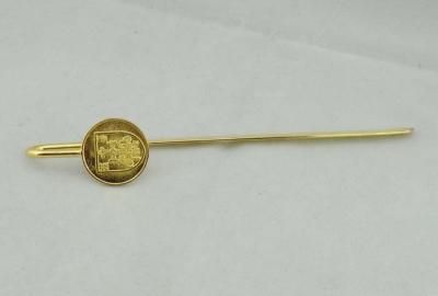 China Zinc Alloy Souvenir Badges award , 2D or 3D with Gold Plating for sale