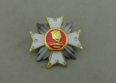 China Die Casting Zinc Alloy Souvenir Badges , Government 3D Badge for sale