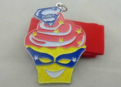 China 3D Ice Cream Enamel Medal Zinc Alloy / Brass / Copper , Disney for sale