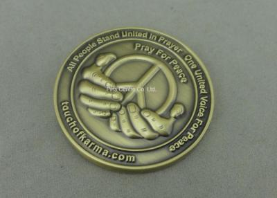 China Personalized Challenge Coins , 3D Antique Brass Law Enforcement Coins for sale